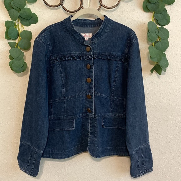 Xhilaration | Jackets & Coats | Vintage Y2k Xhilaration Denim Ruffled ...